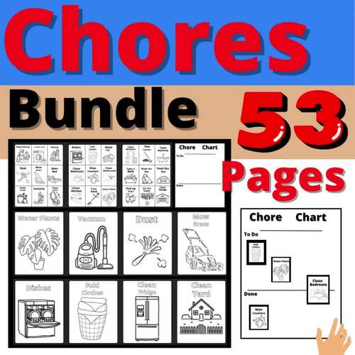 chore for kid coloring pages