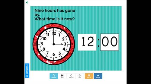 Elapsed Time Hours (Write In) Boom Learning Task Cards by The 4x6 Store