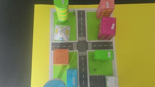 3D Geometry City Project | Volume, Surface Area, Area & Perimeter ...