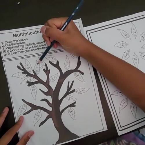 Multiplication Tree -(5X) Fun and Interactive Math Activity by SKLW