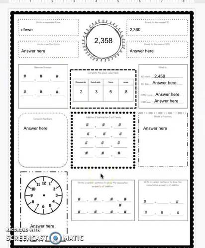 Number of the Day for 3rd, 4th, & 5th Grades | Print and Digital by ...