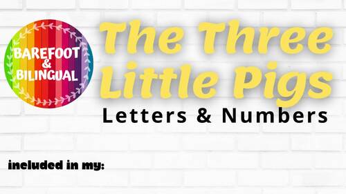 3 Little Pigs Letter & Number Clipart | DELUXE 3 in 1 Set | TPT