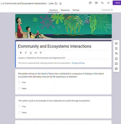 Interactions Environments and Organisms | Environmental Sci | Unit Bundle