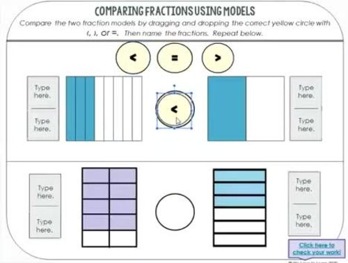 Digital Comparing Fractions Activities for Google Slides by We Love To ...