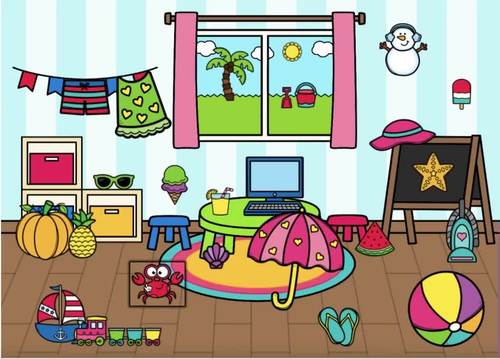 Summer Hunt: Describing Attributes - BOOM Cards™ for Distance Learning