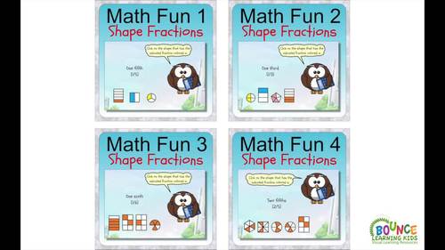Math Fun 1: Shape fractions (BOOM distance learning math puzzles)