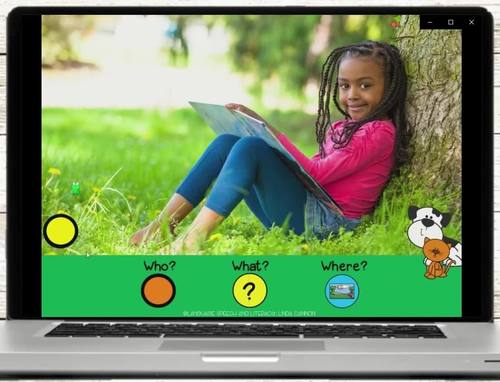 Spring Speech Therapy, Picture Scenes for Speech Therapy, WH Questions ...