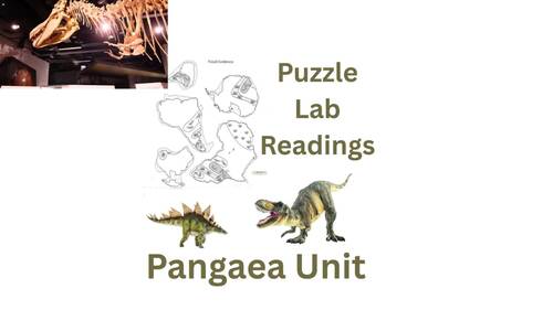Plate Tectonics Unit Pangea Puzzle, Lab and Reading Middle School Science