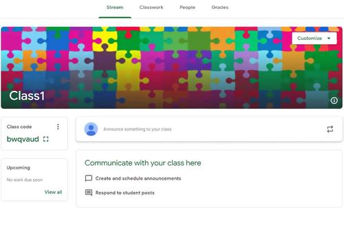 Animated Google Classroom Headers (Jigsaw) Banners - Distance Learning
