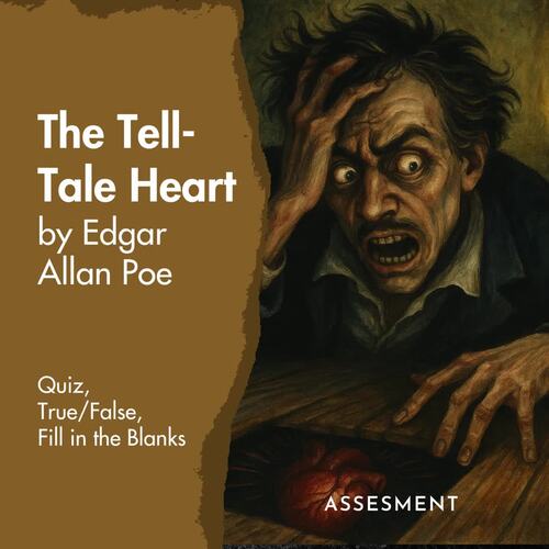 Poe Bundle: Tell-Tale Heart, Masque + 10 Stories | Quizzes, T/F, Fill ...