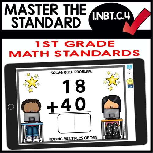 2 Digit Addition with 100 no Regrouping using Boom Cards 1.NBT.C.4