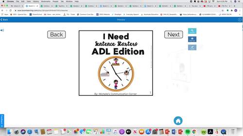 Sentence Starter Interactive Books - I Need (Requesting) - Boom Cards™