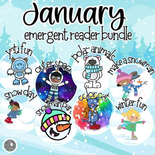 January Emergent Readers for Preschool and Pre-K | TPT