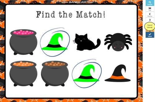 Halloween Identical Matching (DIGITAL NO PREP) by SimpleHappyPreschoolFun