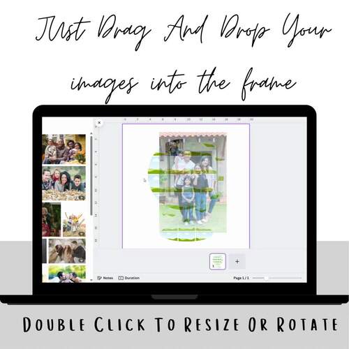 Globe Photo Collage Canva Template , School Globe Editable Photo Collage