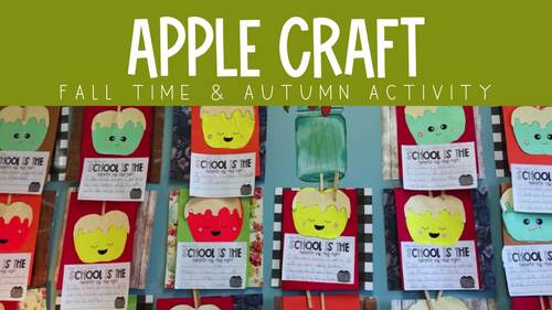 Fall Apple Craft | Autumn Bulletin Board & Classroom Display Activity