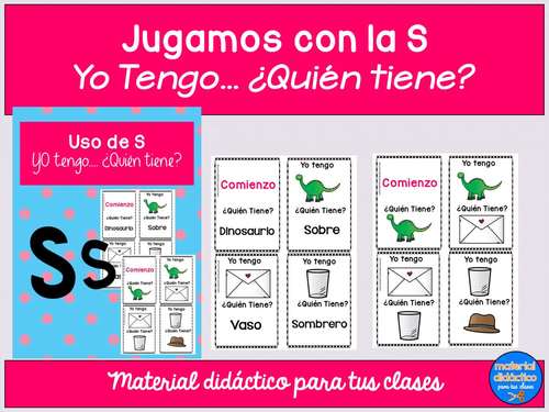 La letra S, Yo tengo...¿Quién tiene? 2021 | Pack de juegos| Spanish ...
