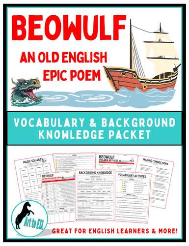 Beowulf - Vocabulary Background Knowledge Packet by Art to ESL | TPT