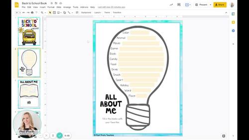 Back to School Workbook, Digital and Printable | Fall50 by Poet Prints ...