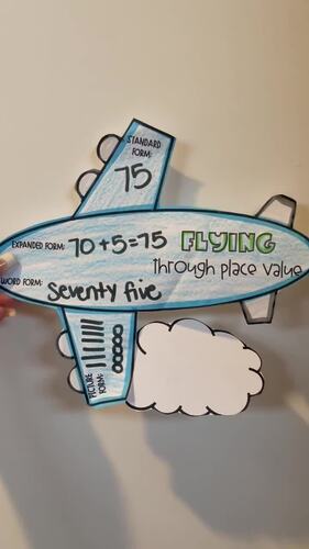 Math Place Value Craft by The Teaching Diva Corner | TPT