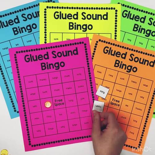 Glued Sound Bingo by Learning Support Lady | TPT