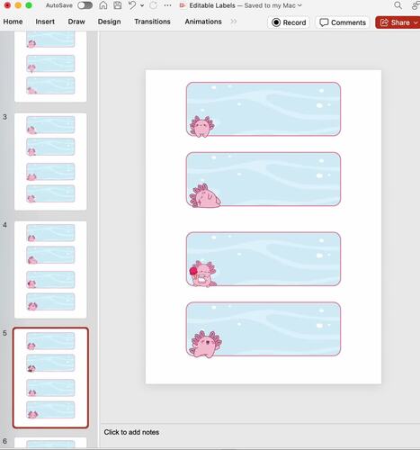 90+ Cute Axolotl Teacher Toolbox Trolley Drawer Labels || Kawaii ...