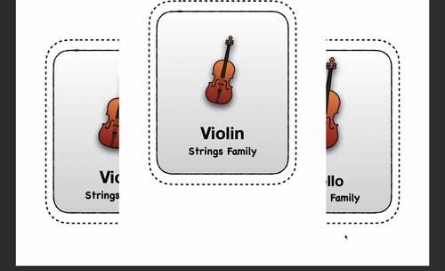 Musical Chairs Instrument Edition- Instrument Pictures (Color) | TPT