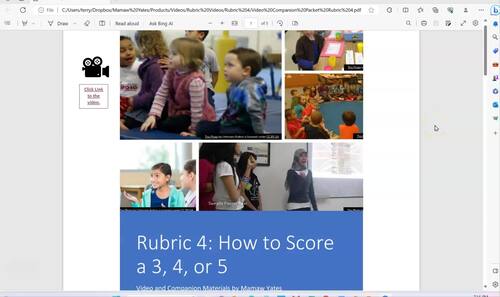 How to Score Well on Rubric 4 & Academic Language: Video Most TPA Handbooks