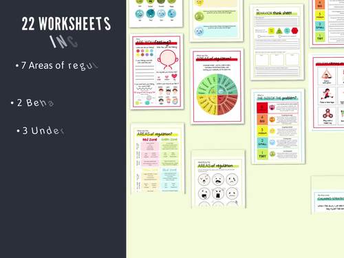 Areas of Regulation, SEL Worksheets, Coping Skill Sheets by ...