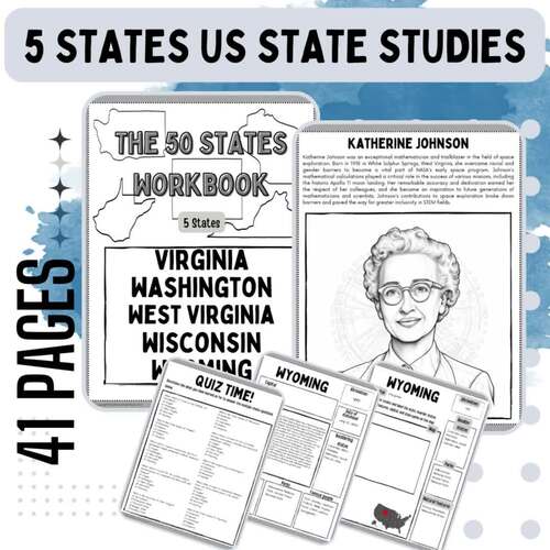 50 States Bundle Mapping, History, Quizzes, Games and MORE! | TPT