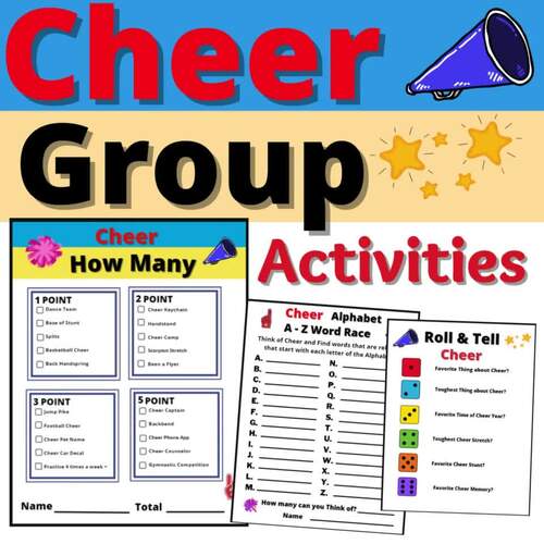Cheerleading Activities Cheer Icebreaker Group Coach Resource Cheerleader