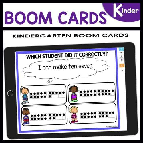 Ten Frames Tens and Ones Boom Cards | Digital Task Cards | TPT