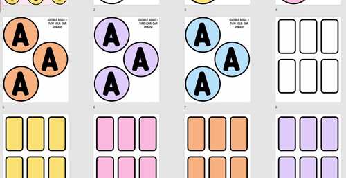 Dollar Deal! Editable Friendship Bracelet Beads Template - Classroom Decor