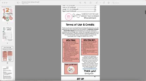 Division Club- Division Facts Timed Math Fluency- Complete Bundle