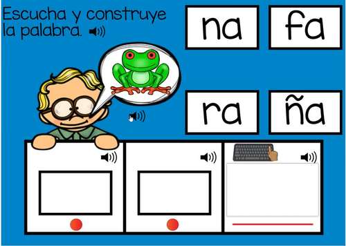 BOOM Cards Palabras de dos sílabas. Distance learning | TPT