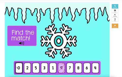 Snowflake Numbers Level 2 Boom Cards™Digital Task Cards | TPT