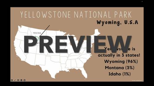 Yellowstone National Park: Virtual Field Trip by Mrs Mac's Teaching Hacks