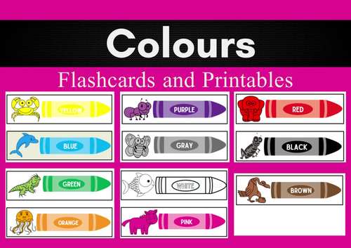 Colours Flash cards | Bulletin Board by Dishan Collections | TPT