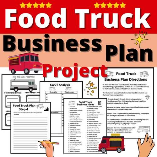 Business Plan Food Truck Project Activity 9 Steps Entrepreneurship CTE