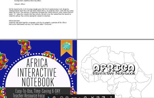 GEOGRAPHY: AFRICA INTERACTIVE NOTEBOOK by Geography and Math Made Easy