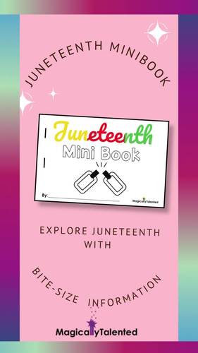 Juneteenth Minibook by Magically Talented | TPT