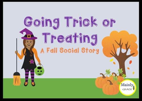 Halloween Social Story - Going Trick or Treating by Mainly Grace