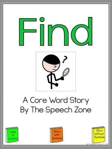 AAC Core Words No Print Stories Set 6 by The Speech Zone | TpT