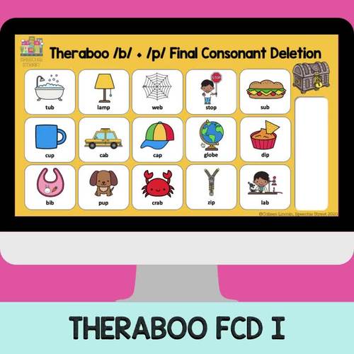 Theraboo Final Consonant Deletion Bundle: No Print Cariboo for Speech ...