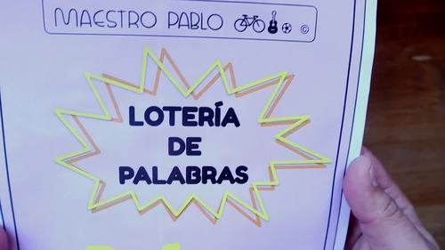 Lotería de palabras / Países latinos Bingo words game plus Worksheet