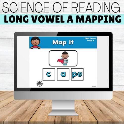 Tap It, Map It | Long Vowel Practice | CVCe Games | SOR by Angie Fish