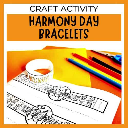 Harmony Day Bracelets | Harmony Week Wristbands | Everyone Belongs Activity