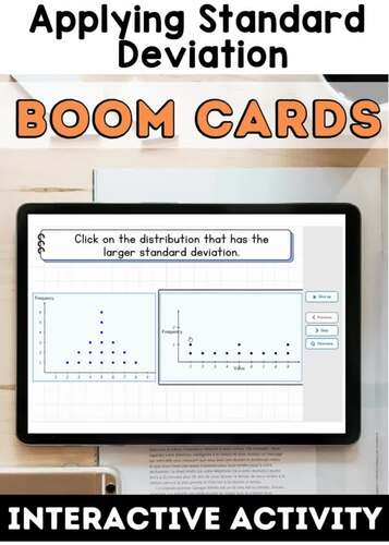 Understanding Standard Deviation – Interactive Boom Cards™ by Math and Glitter