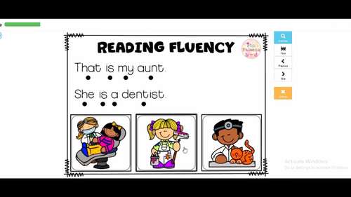 Reading Fluency Digital Task Cards Bundle (Boom Cards™) by Miss Faleena