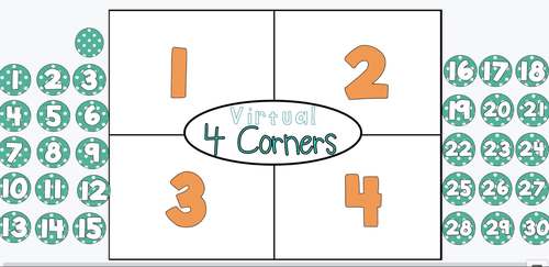 DIGITAL Attendance Tracker / 4 Corners Icebreaker Game for Distance ...